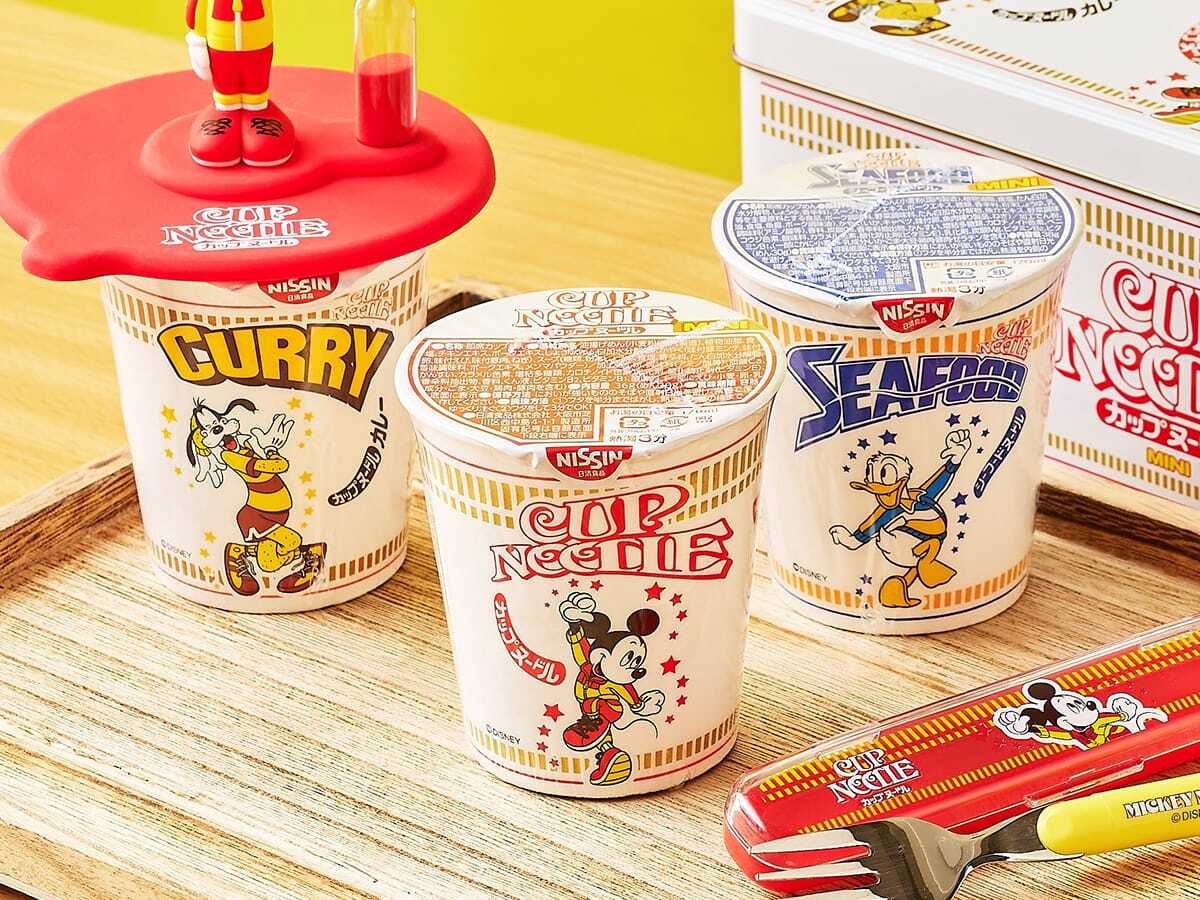 Disney Store and Cup Noodles collab on goods featuring Mickey, Donald ...