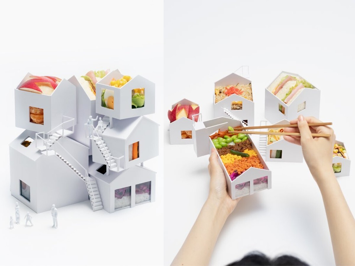 Japanese bento boxes and architecture meet in brilliant and charming ...