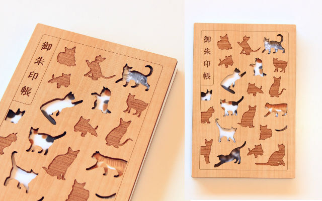 Gorgeous kitty-themed traditional Japanese temple stamp books and ...